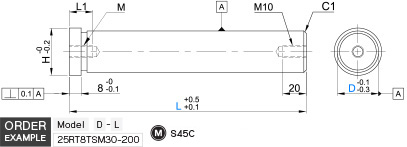 Return Pins for Large Mold (Tapped Type) for plastic injection mold
