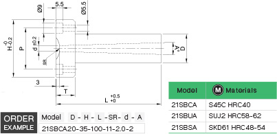 สปรูบุช แบบ A Sprue Bush สปรูบูช ชิ้นส่วนสำหรับแม่พิมพ์ฉีดพลาสิก