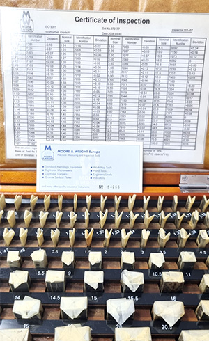 ชุดบล็อคเกจโลหะ DIN 861 บล็อคเกจทุกชิ้นผ่านการอบคลายเคลียดและชุบแข็ง